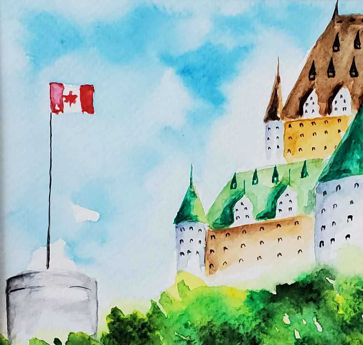 ArtKela - Chateau Frontenac and the Quebec Fortress Tower
